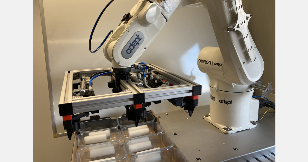 New gripper automates fruit and vegetable punnet packaging process