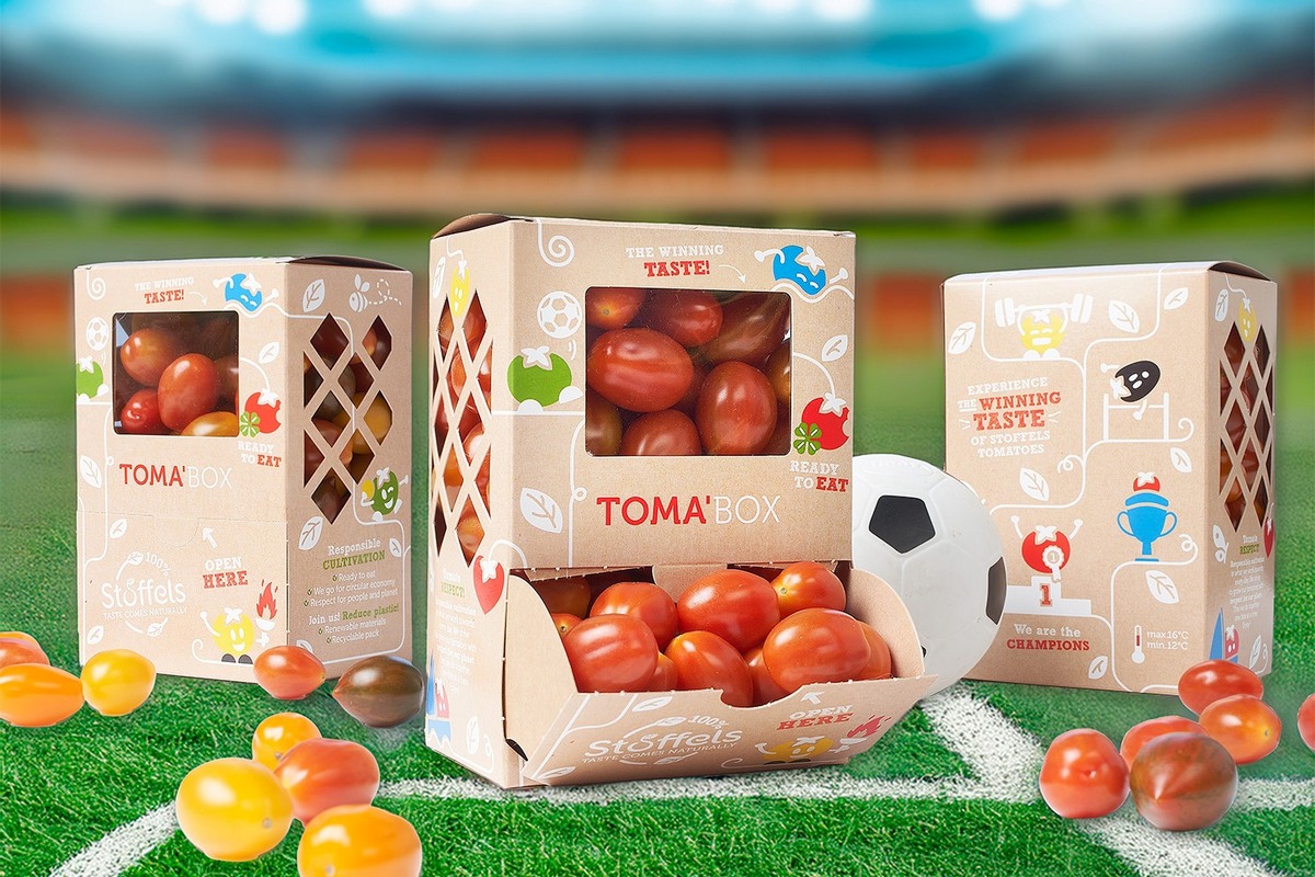 European Championship packaging for snack tomatoes