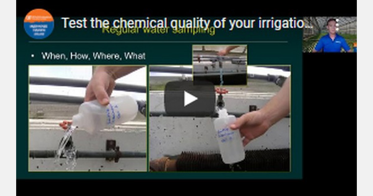 Video on interpreting irrigation water quality