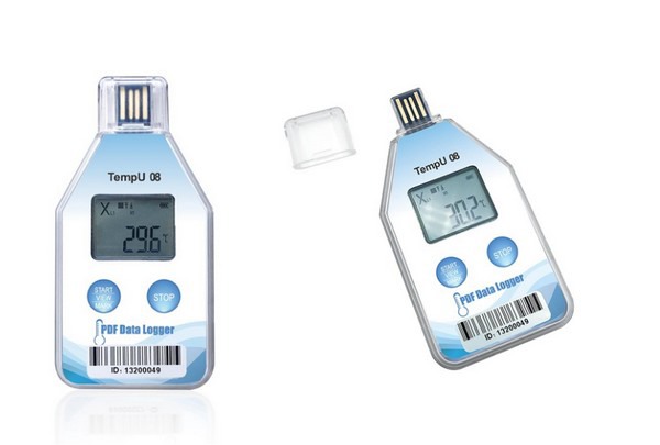 “TempU08 Disposable USB temperature data logger with LCD Screen is better at recording ...