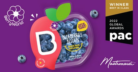 BerryWorld Blueberry Snack Pack was awarded 'Best New Brand'