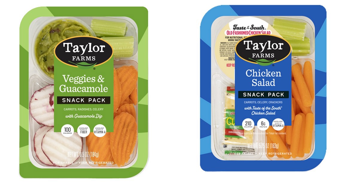 Produce and dip snack packs hit the shelves