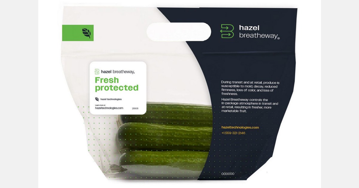 New packaging extends the shelf-life of mini cucumbers