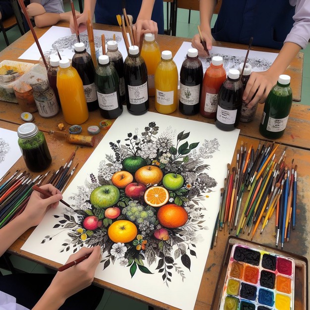 Students innovate with eco-friendly inks from fruit and vegetable leftovers