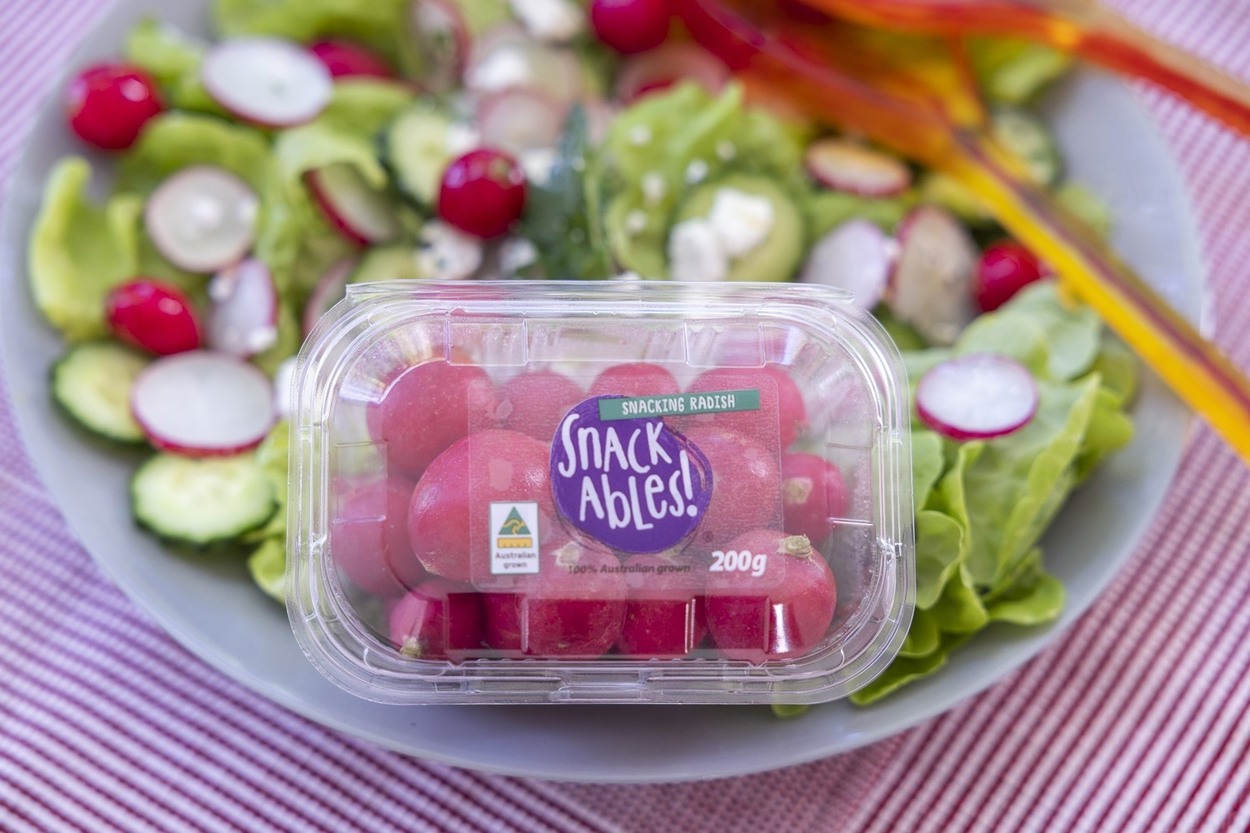 Radishes join carrots in the Snackable range