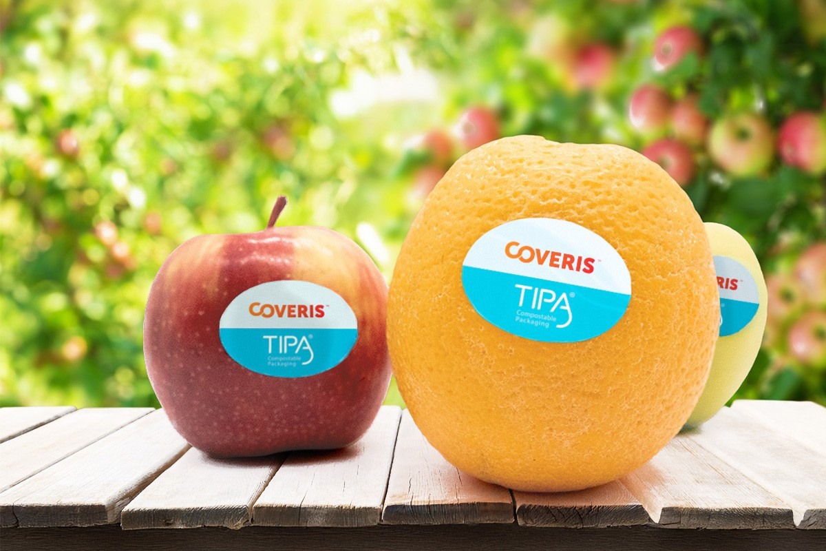 Coveris and TIPA launch compostable labels for UK produce