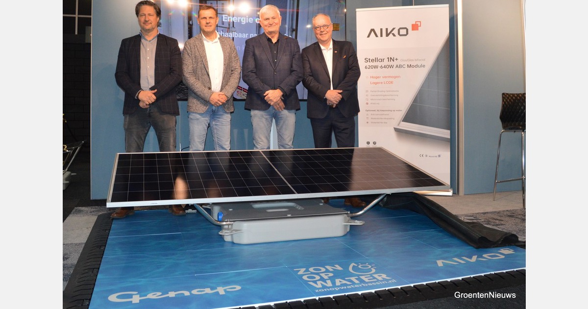 Efficiency boost with new solar panel on water basins