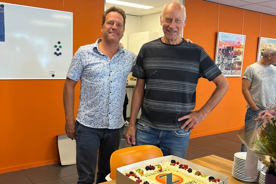 Jan Volwater 45 years with Zantingh