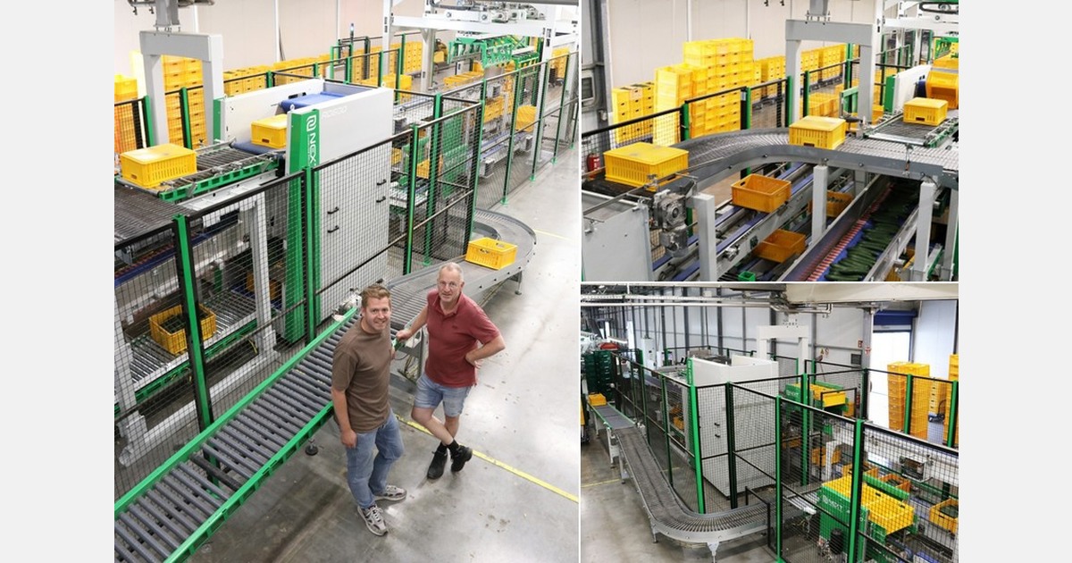 Collaboration results in unique unloading line for cucumbers