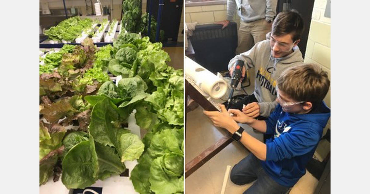 Jim Trogdon makes a big splash with his Middle School hydroponic classroom
