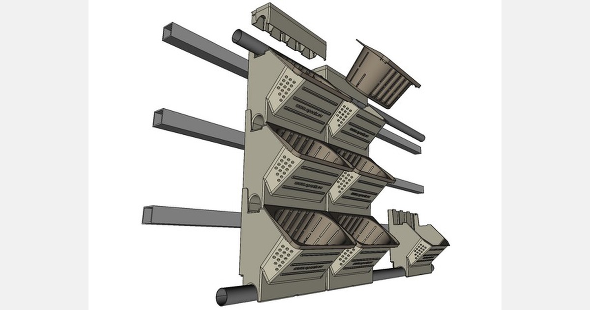 Modular living system for living plants indoor and outdoor