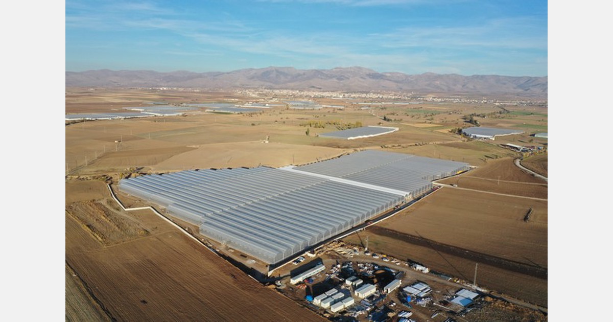 New geothermal greenhouse completed in Sandıklı, Turkey