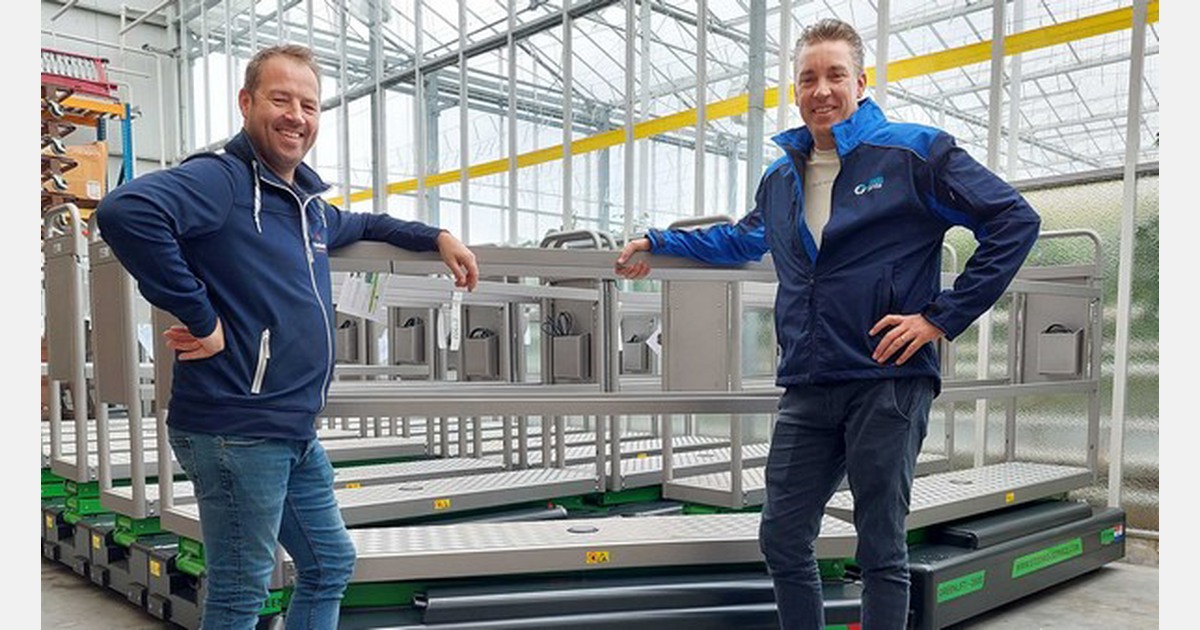 80 pipe rail trolleys delivered to Dutch TOV grower