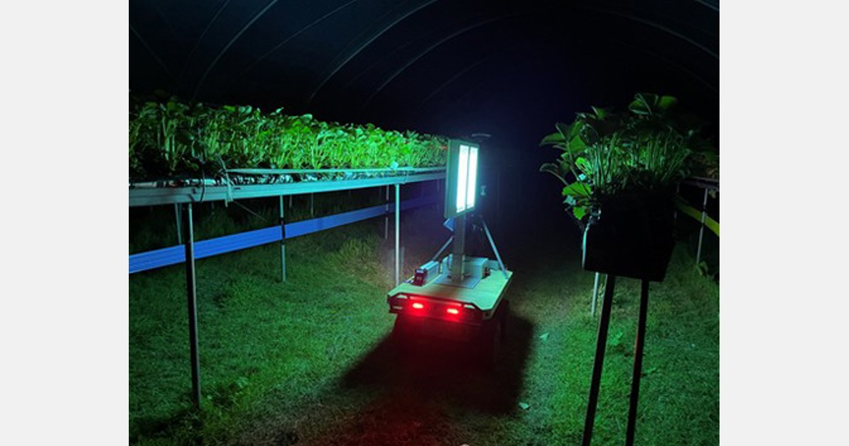UV robot against powdery mildew