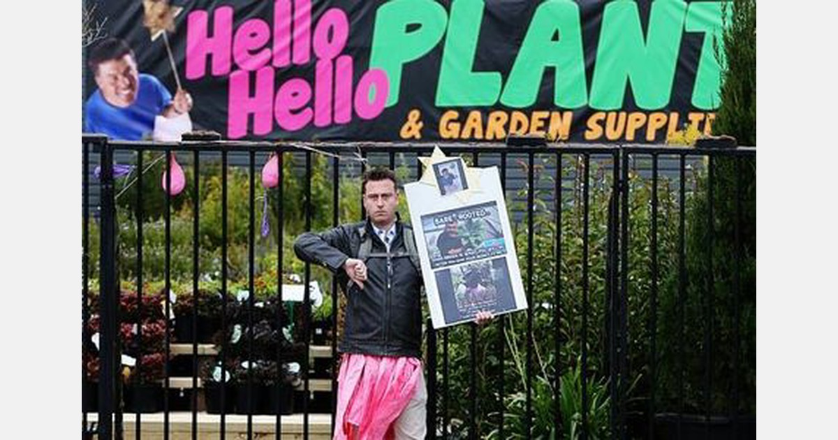 ‘Hello, hello’ tutu-wearing gardener Chris Lucas shuts down over unpaid ...